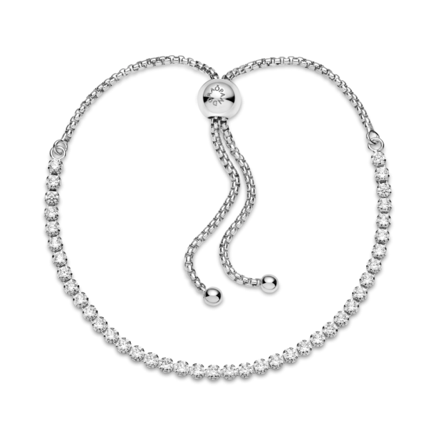 Bransoletka tenisowa z lśniącymi kamieniami 599375C01-1 - JUBIREX ...